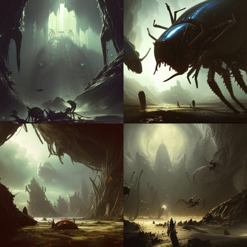 Alien Bug World - AI Generated Artwork - NightCafe Creator