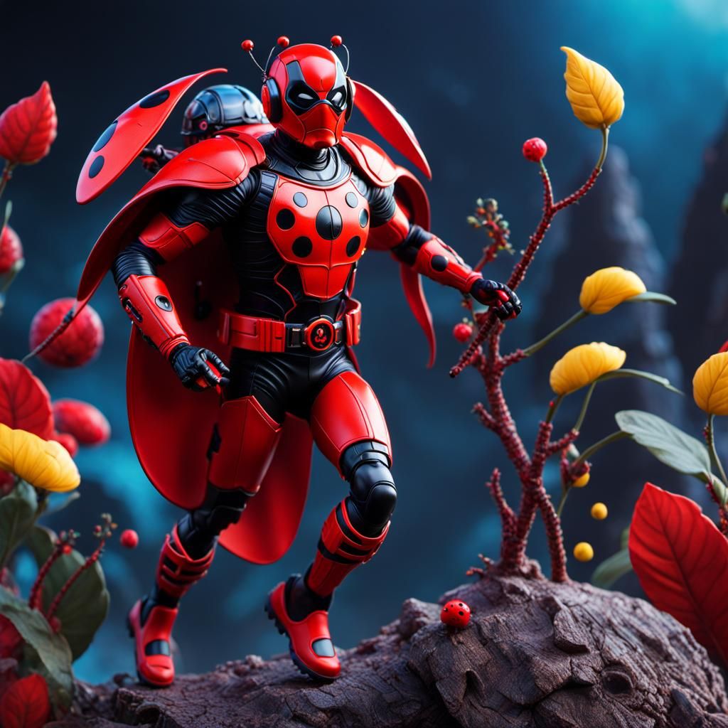 Ladybug Man, the Action Figure - AI Generated Artwork - NightCafe Creator