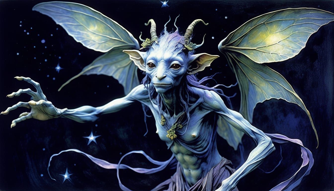 GILLY - Nebula Nymph in Cosmic Fantasy Art