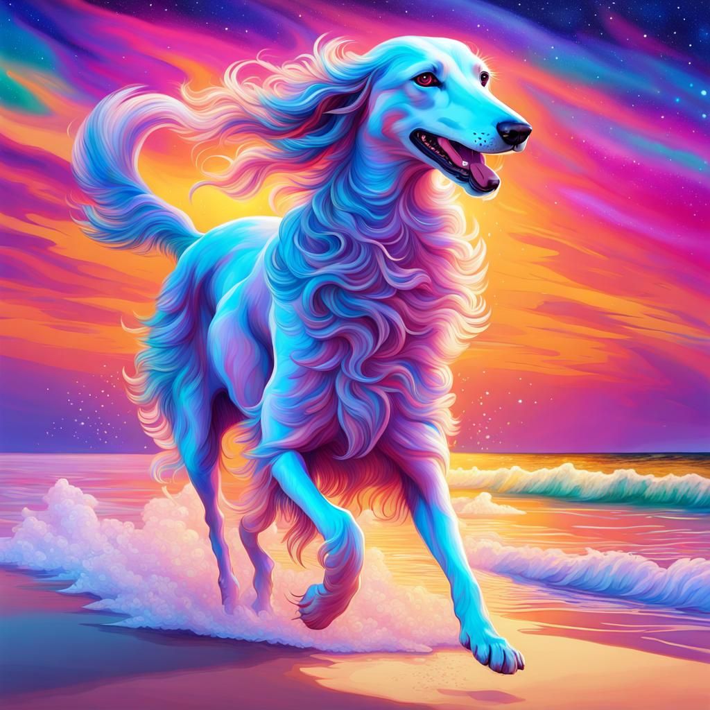 elegant borzoi - AI Generated Artwork - NightCafe Creator