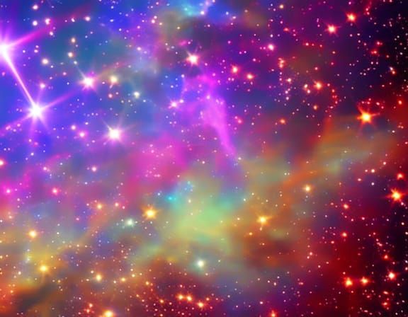 Add a Preset to Prompt Challenge - Bright Sparkling Stars, Exploding Nebula of Colors - AI ...