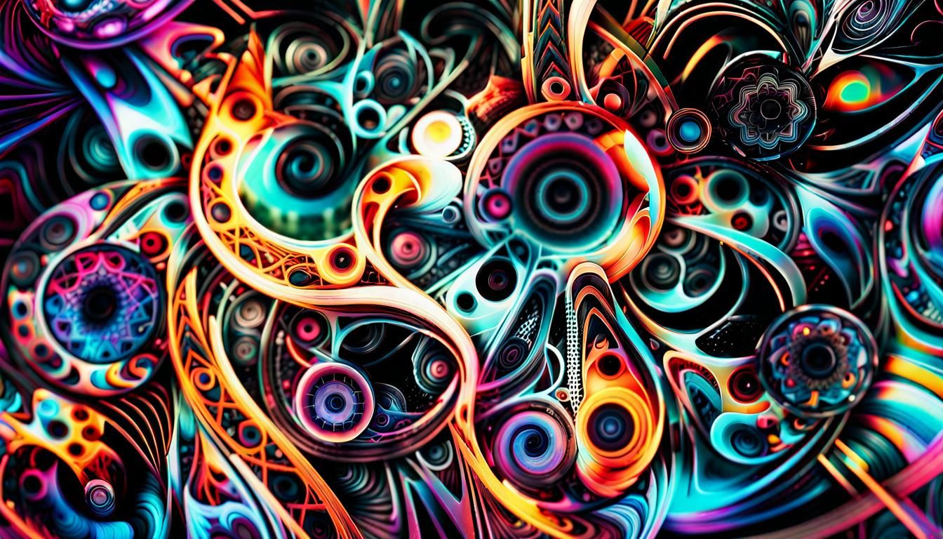 Intricate abstract psy-art, 02mar24 - AI Generated Artwork - NightCafe Creator