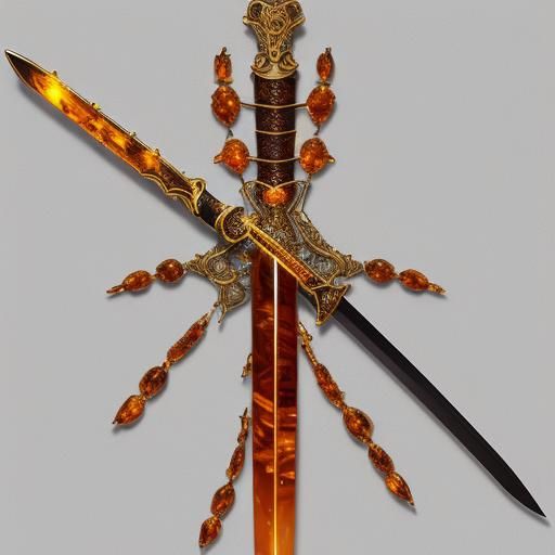 Amber sword - AI Generated Artwork - NightCafe Creator