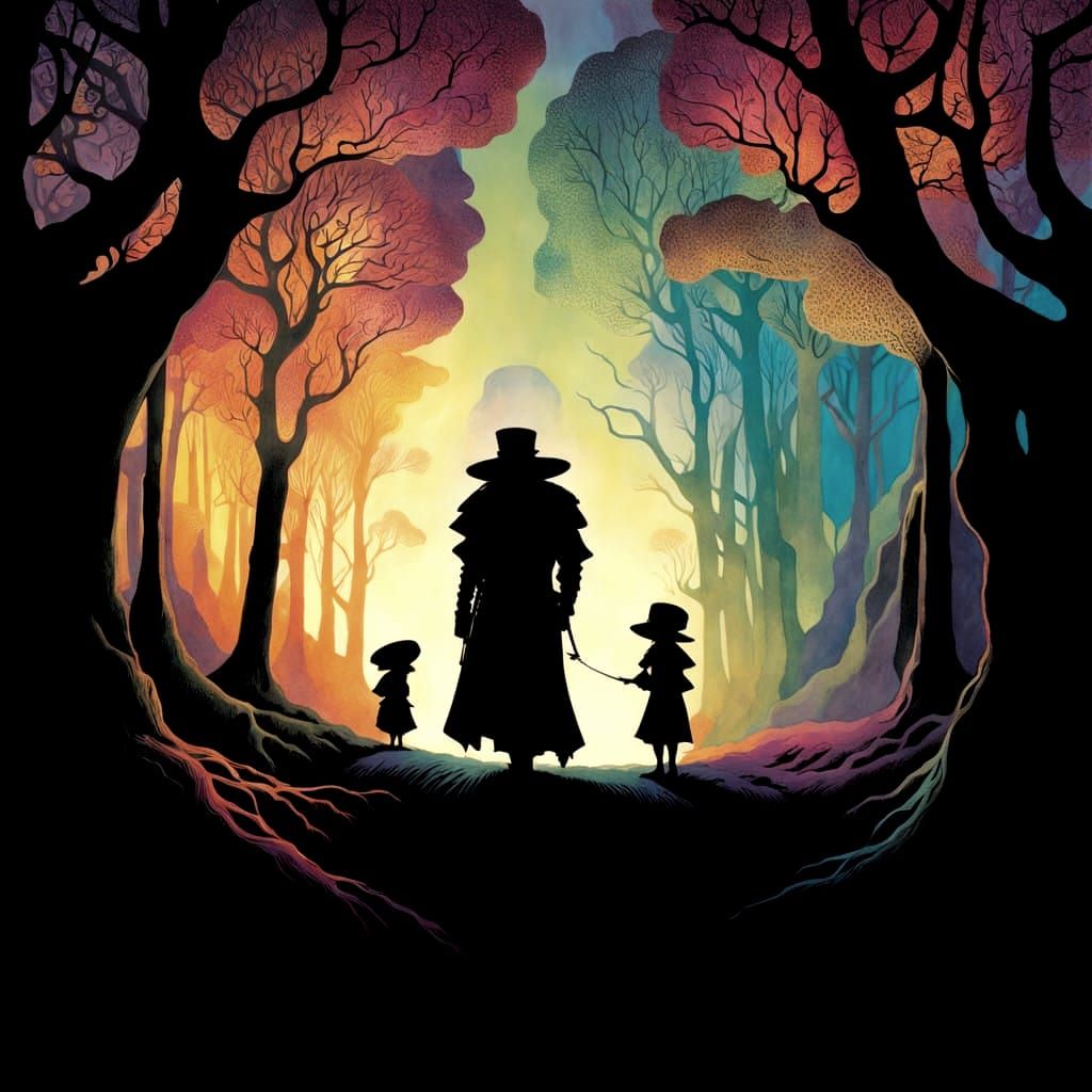 Goodbye 70's - Vibrant Figures in Psychedelic Hues