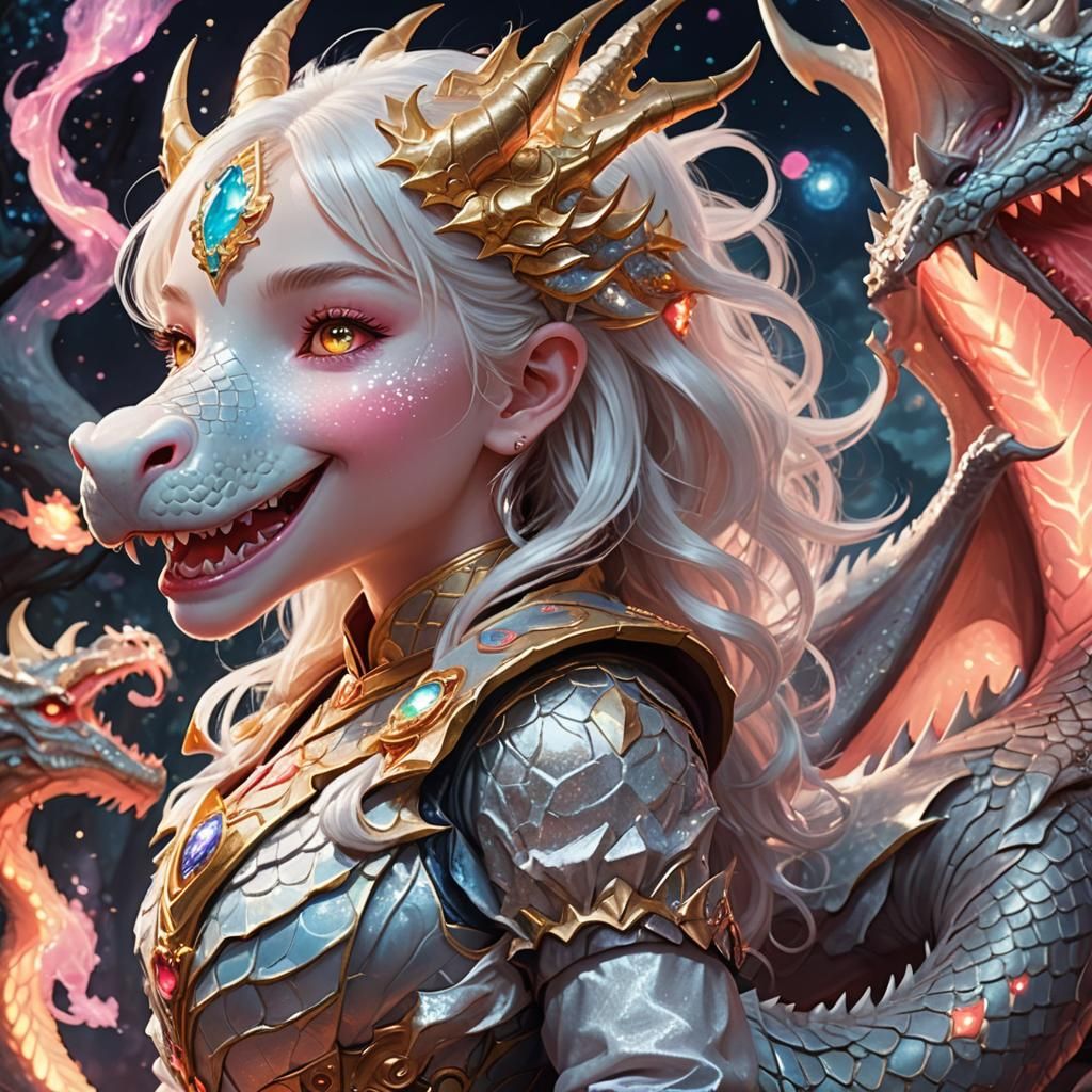 Dragon Girl - AI Generated Artwork - NightCafe Creator