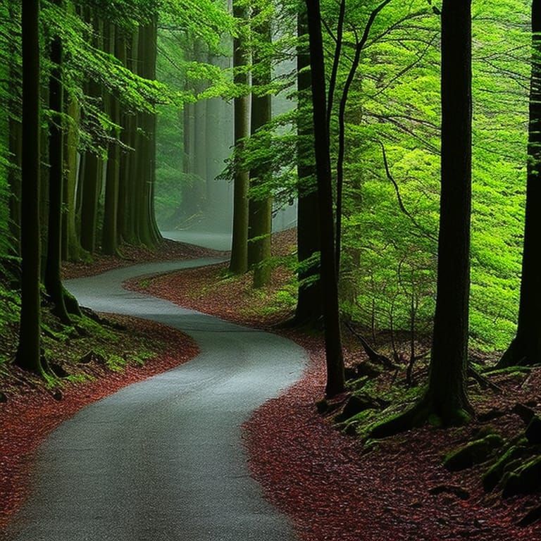 The unseen path - AI Generated Artwork - NightCafe Creator