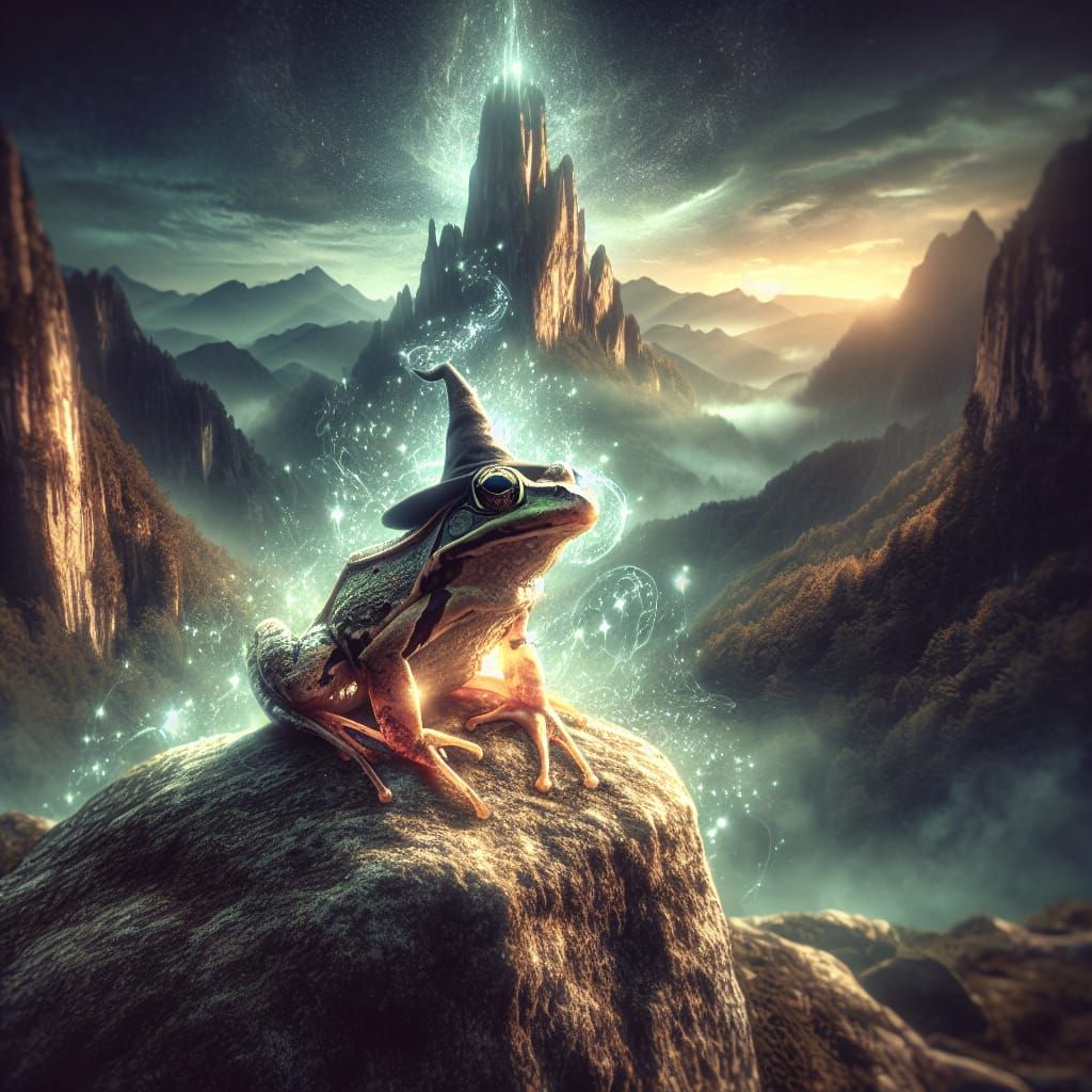 frog wizard - AI Generated Artwork - NightCafe Creator