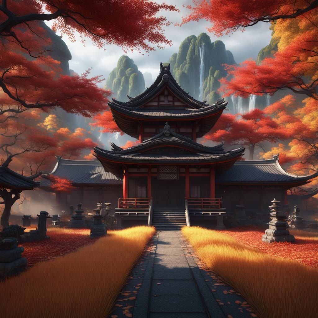 Japanese Fall Harvest - AI Generated Artwork - NightCafe Creator