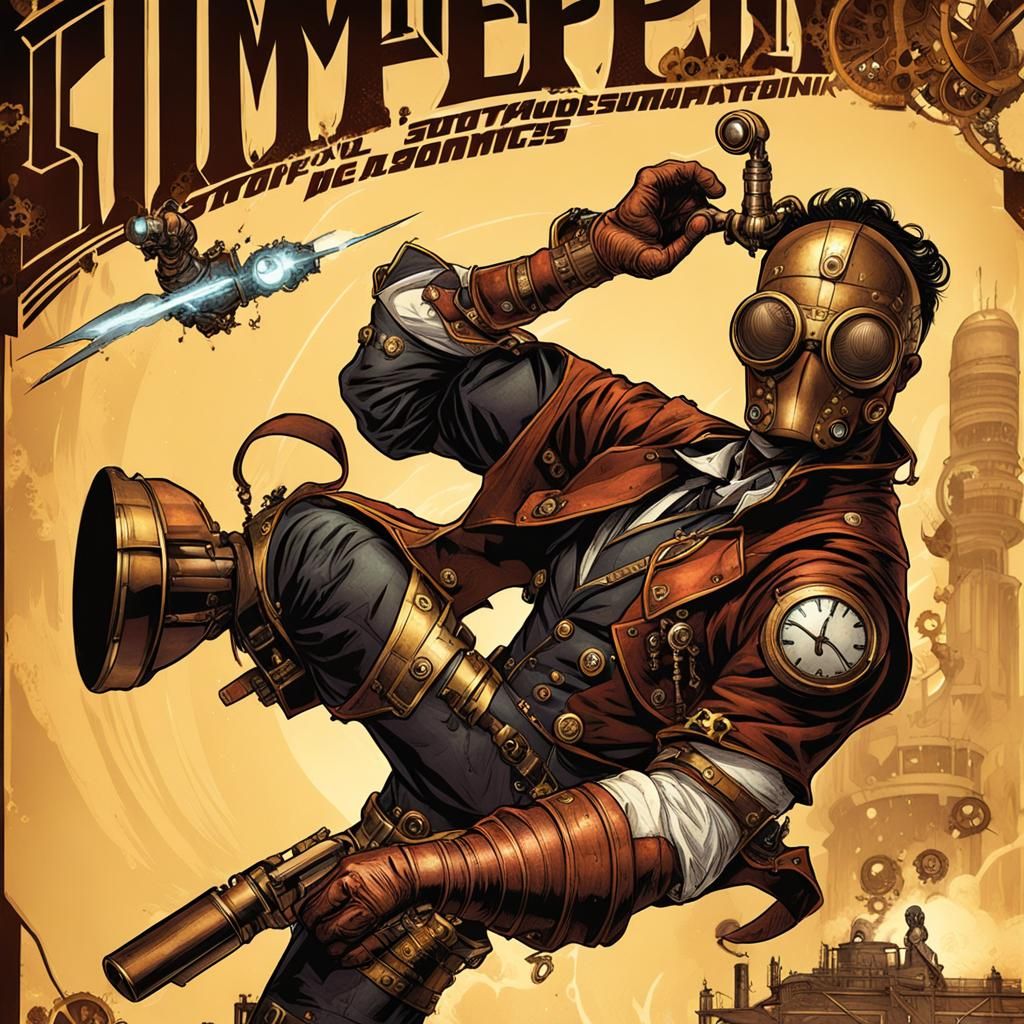 steampunk photoillustration Marvel Comics - AI Generated Artwork ...