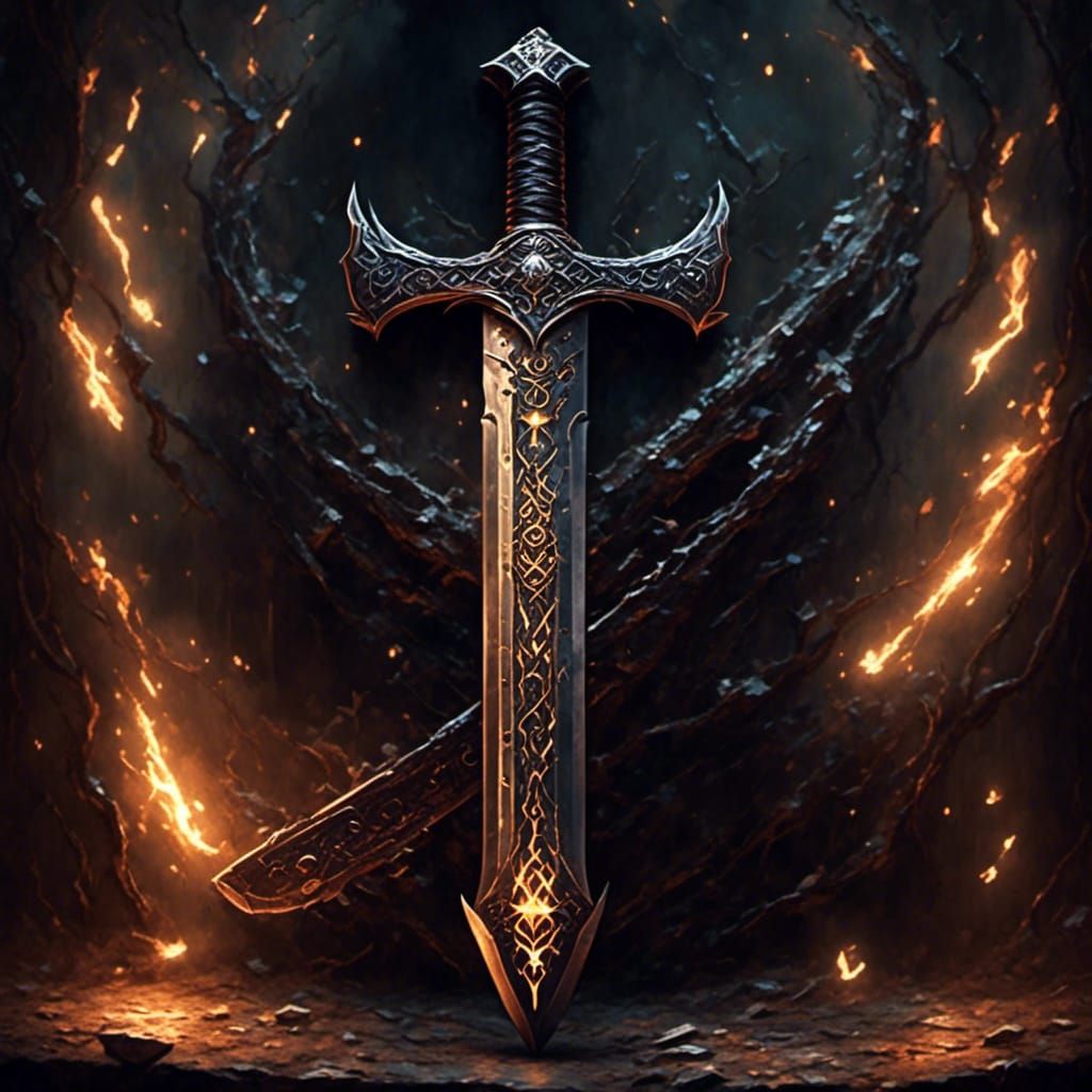 Magically Enchanted Sword - AI Generated Artwork - NightCafe Creator