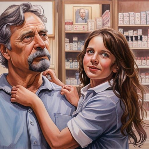 Father and daughter - AI Generated Artwork - NightCafe Creator