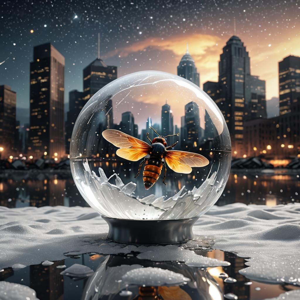 firefly in sphere - AI Generated Artwork - NightCafe Creator