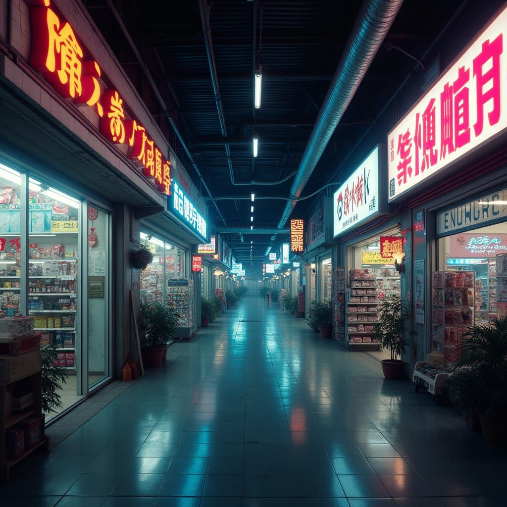 Nostalgic 90s Japanese Mallsoft Dreamscape - AI Art