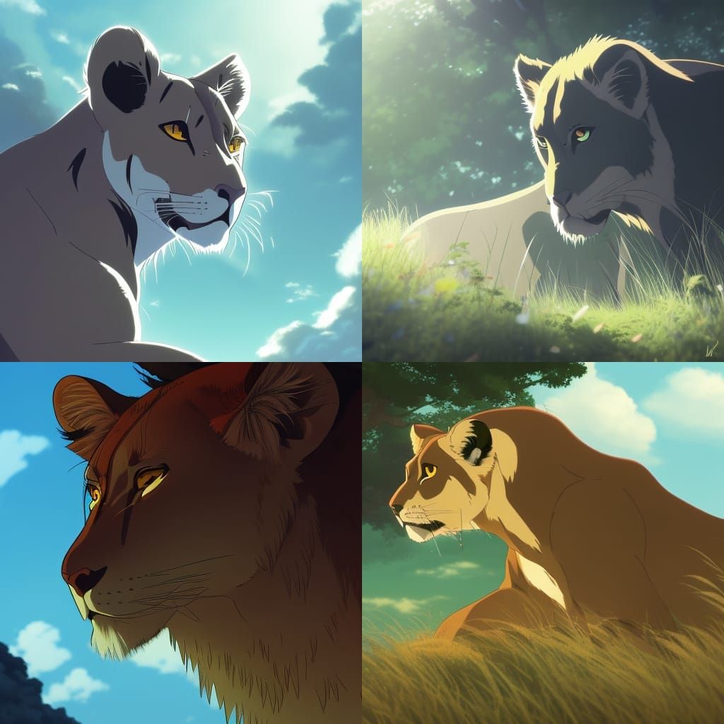 Black lioness - AI Generated Artwork - NightCafe Creator