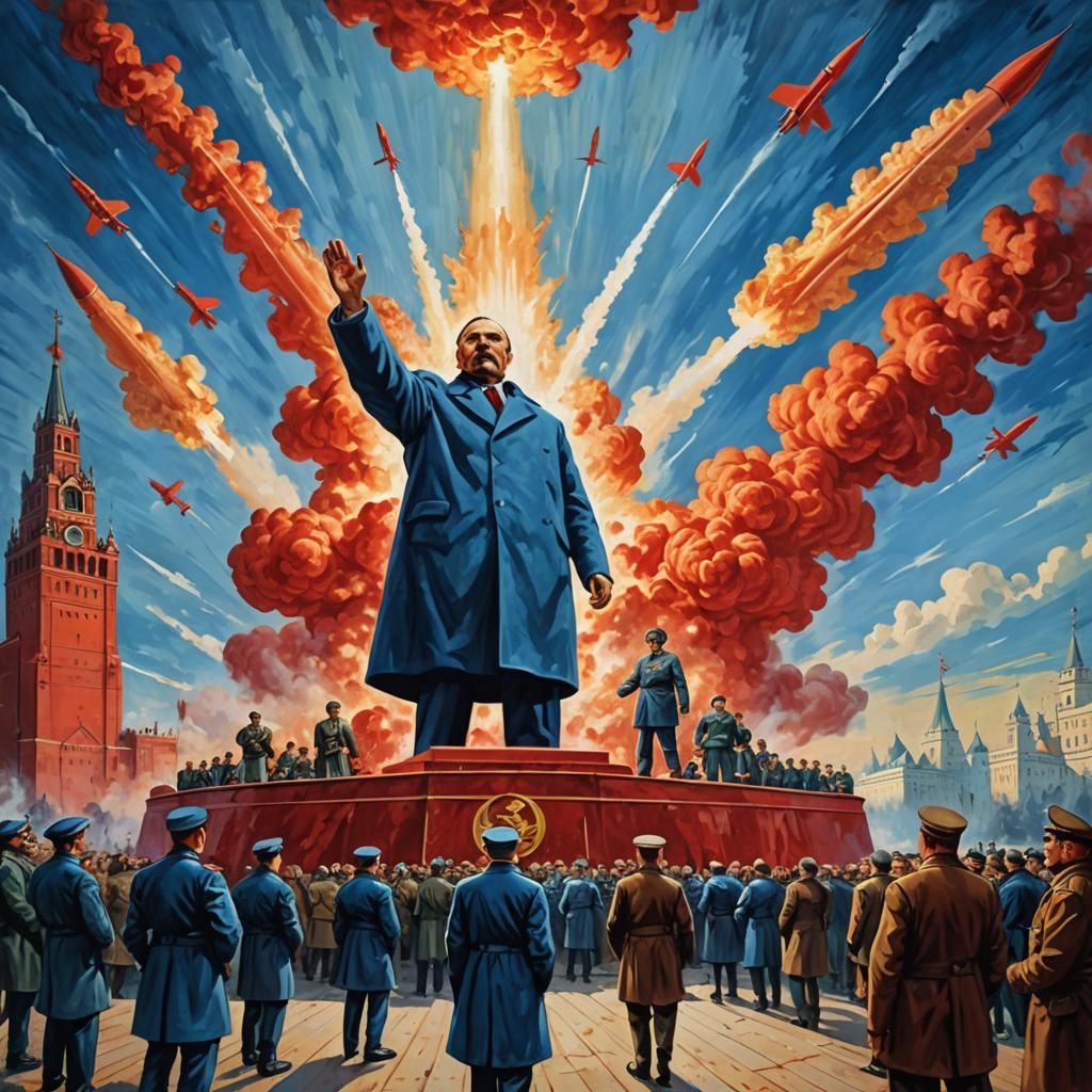 nuclear propaganda (any resemblance is coincidental) - AI Generated Artwork - NightCafe Creator