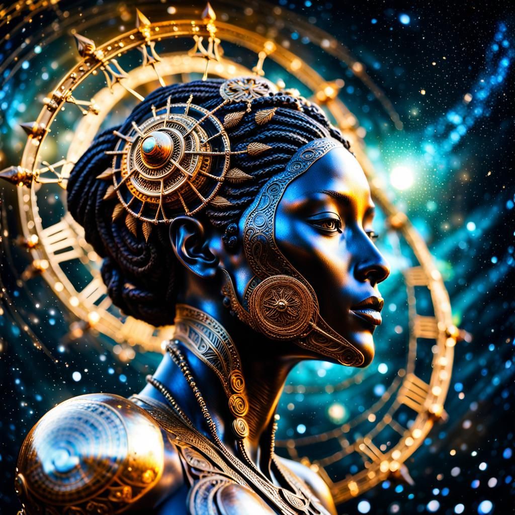 Gaia's Cosmic Infinity - AI Generated Artwork - NightCafe Creator