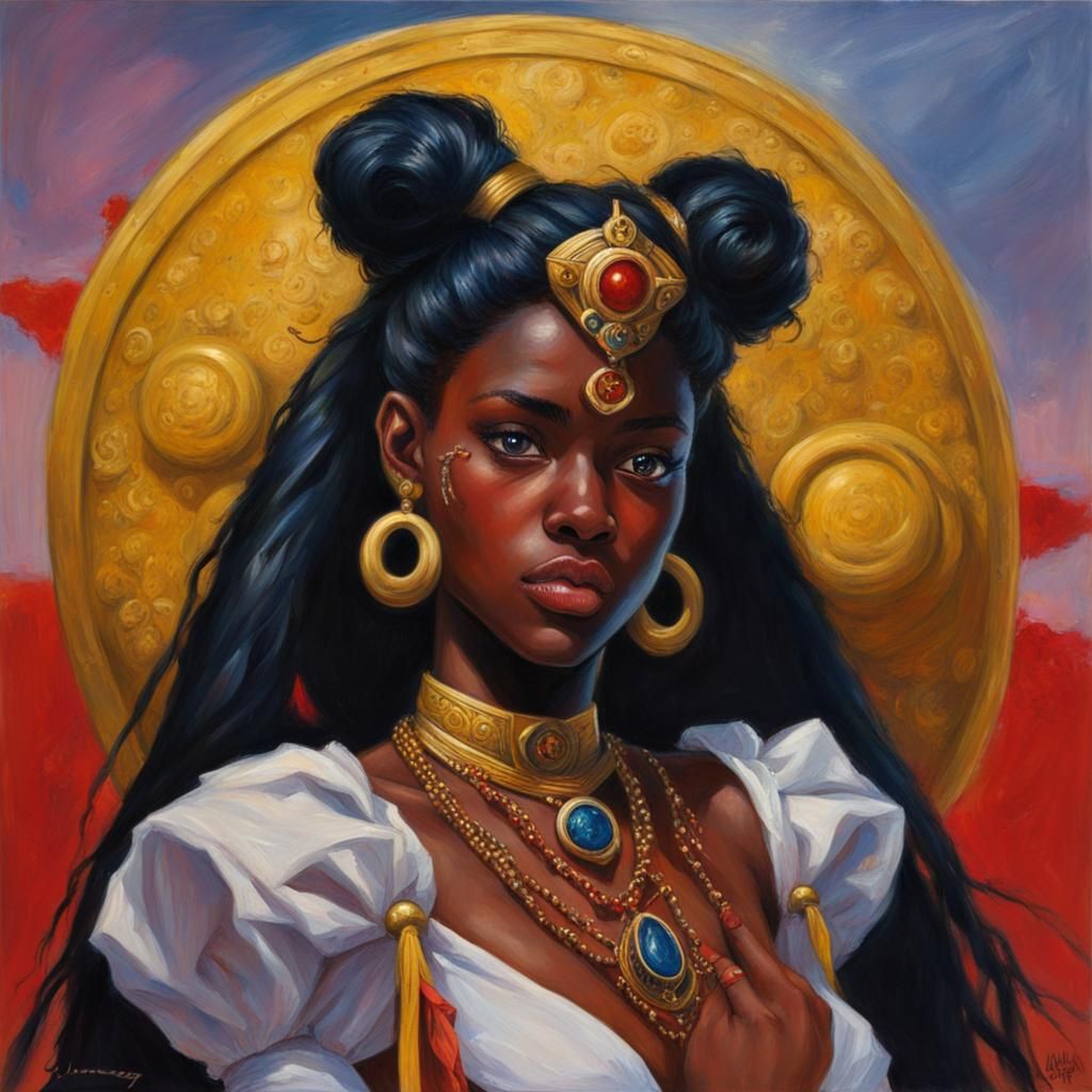 Sailor Moon As A Haitian Voodou Manbo - AI Generated Artwork ...