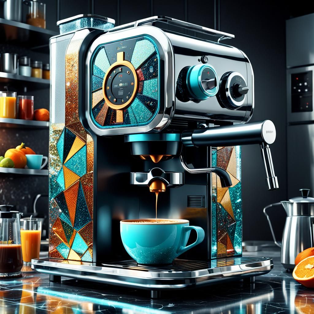 An Electric coffee maker - AI Generated Artwork - NightCafe Creator