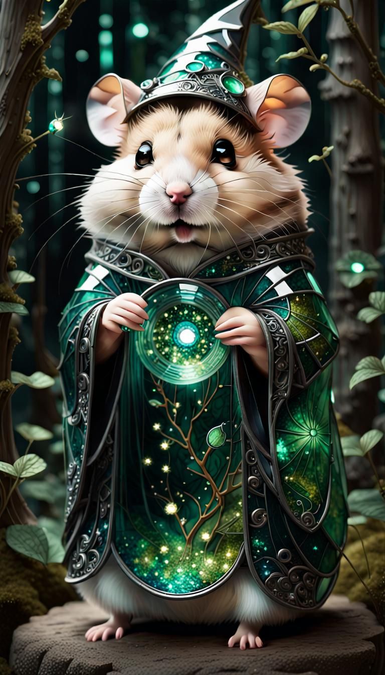 A wizard hamster - AI Generated Artwork - NightCafe Creator