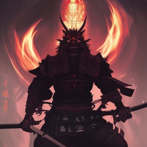 “The oni shadow” - AI Generated Artwork - NightCafe Creator