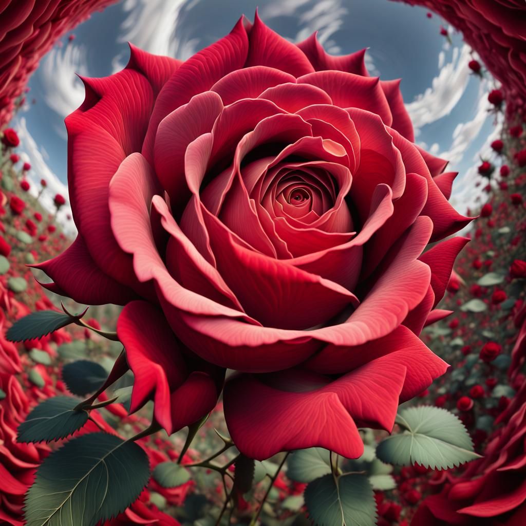 The Rose pt1 - AI Generated Artwork - NightCafe Creator