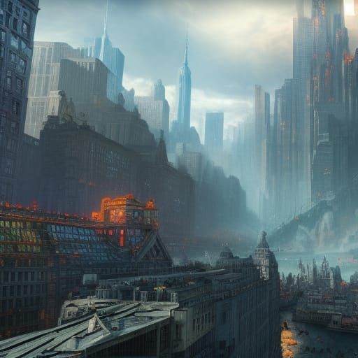 The battle for new york - AI Generated Artwork - NightCafe Creator