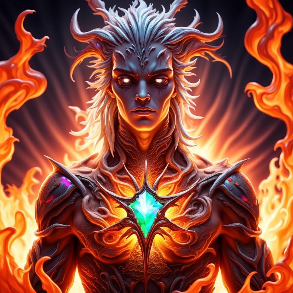 Ethereal Elven Prince in Celestial Armor - AI Art