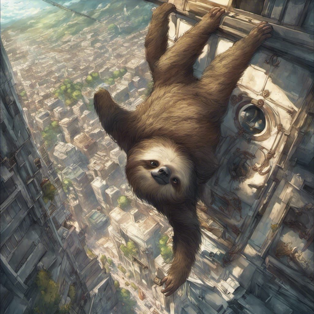 sloth by artist "anime", Anime Key Visual, Japanese Manga, Pixiv ...