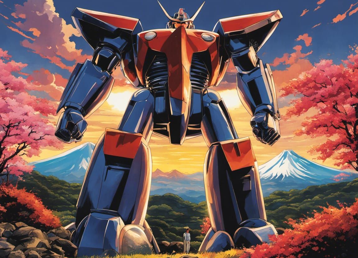 Vintage 80s Japanese Mecha Robot - AI Generated Artwork - NightCafe Creator