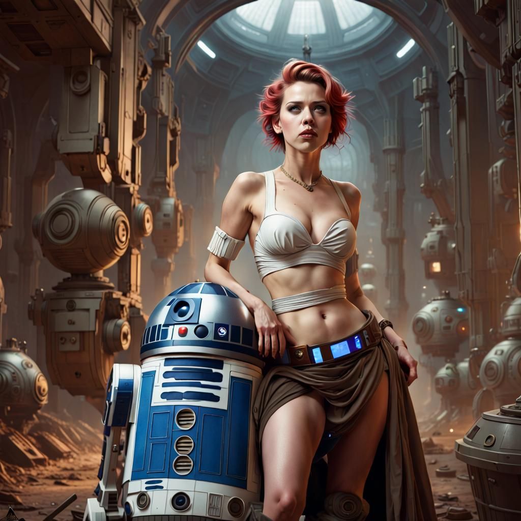 R2D2 in good company - AI Generated Artwork - NightCafe Creator