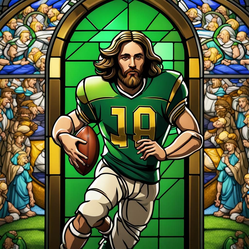 Gameday Jesus - AI Generated Artwork - NightCafe Creator