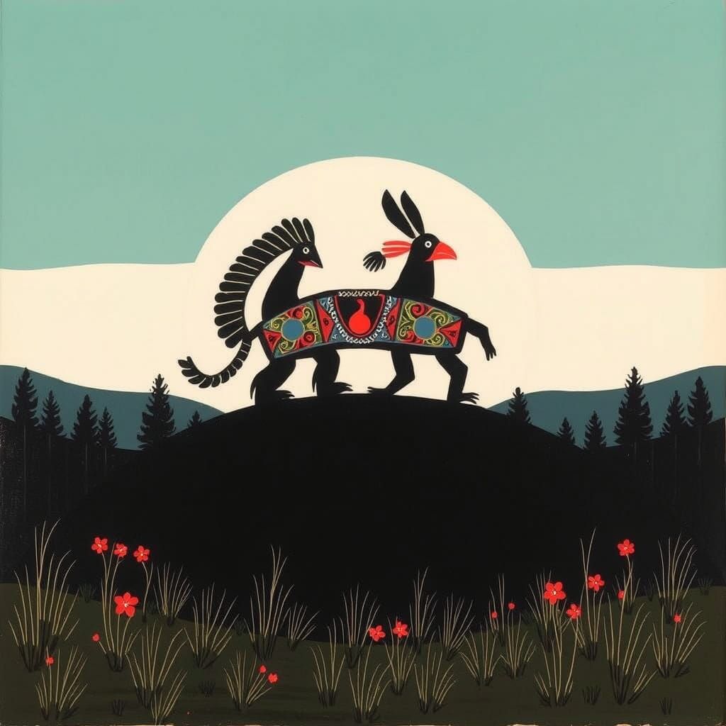 Anishinaabe and Indigenous Artists Inspired Woodla... - AI Art