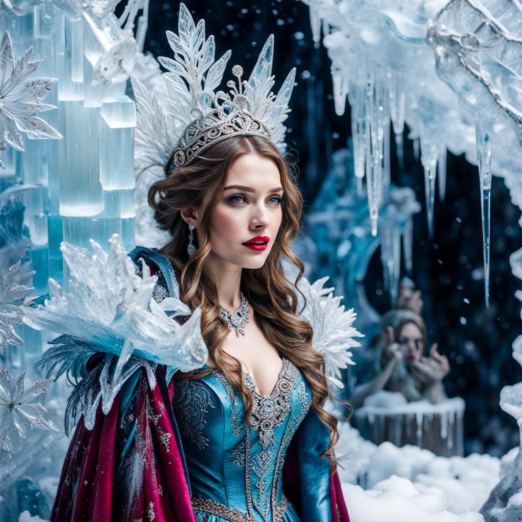Beautiful Princess in a World of Mythical Ice Creatures. #2 - AI ...