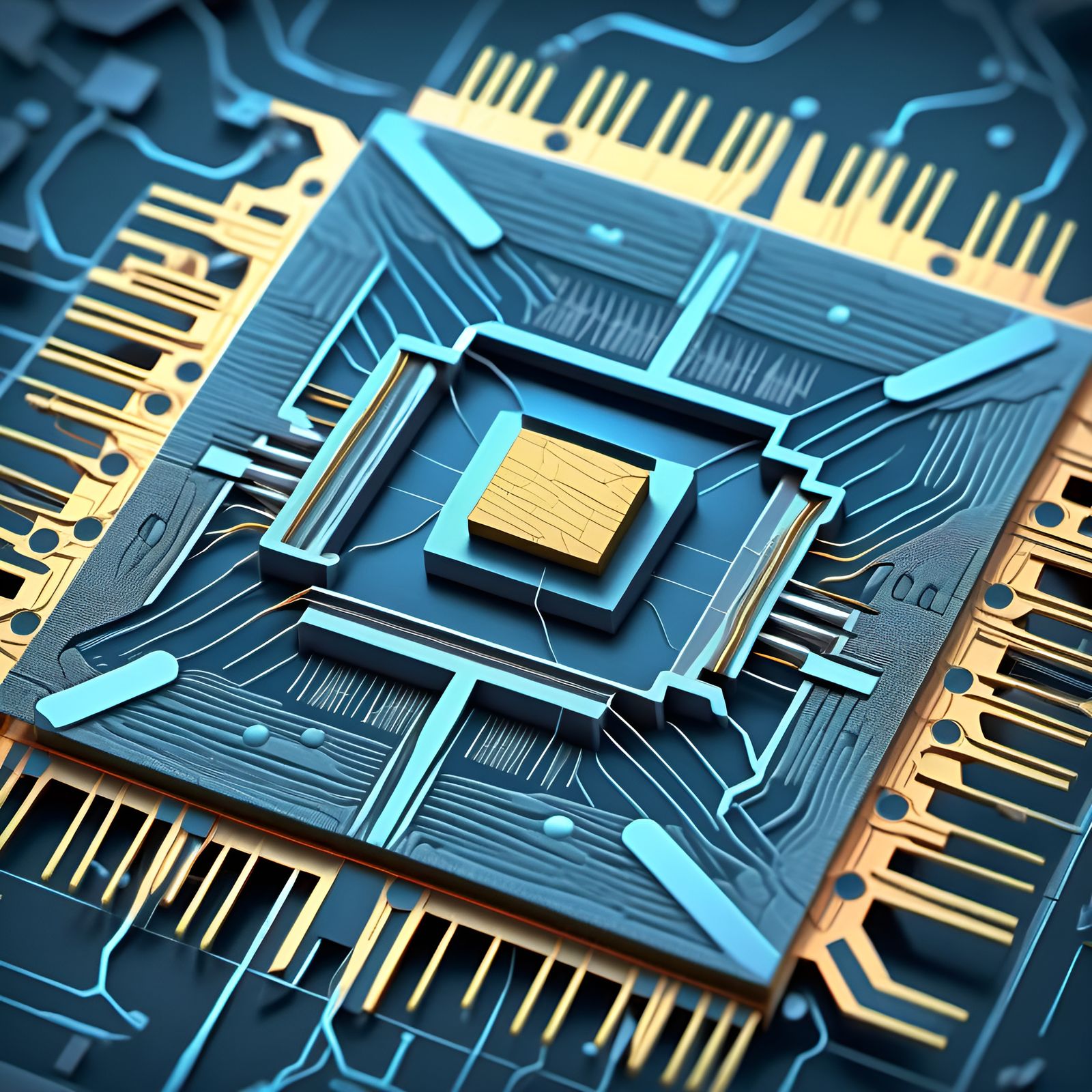 Chip Die Shot 02 - AI Generated Artwork - NightCafe Creator