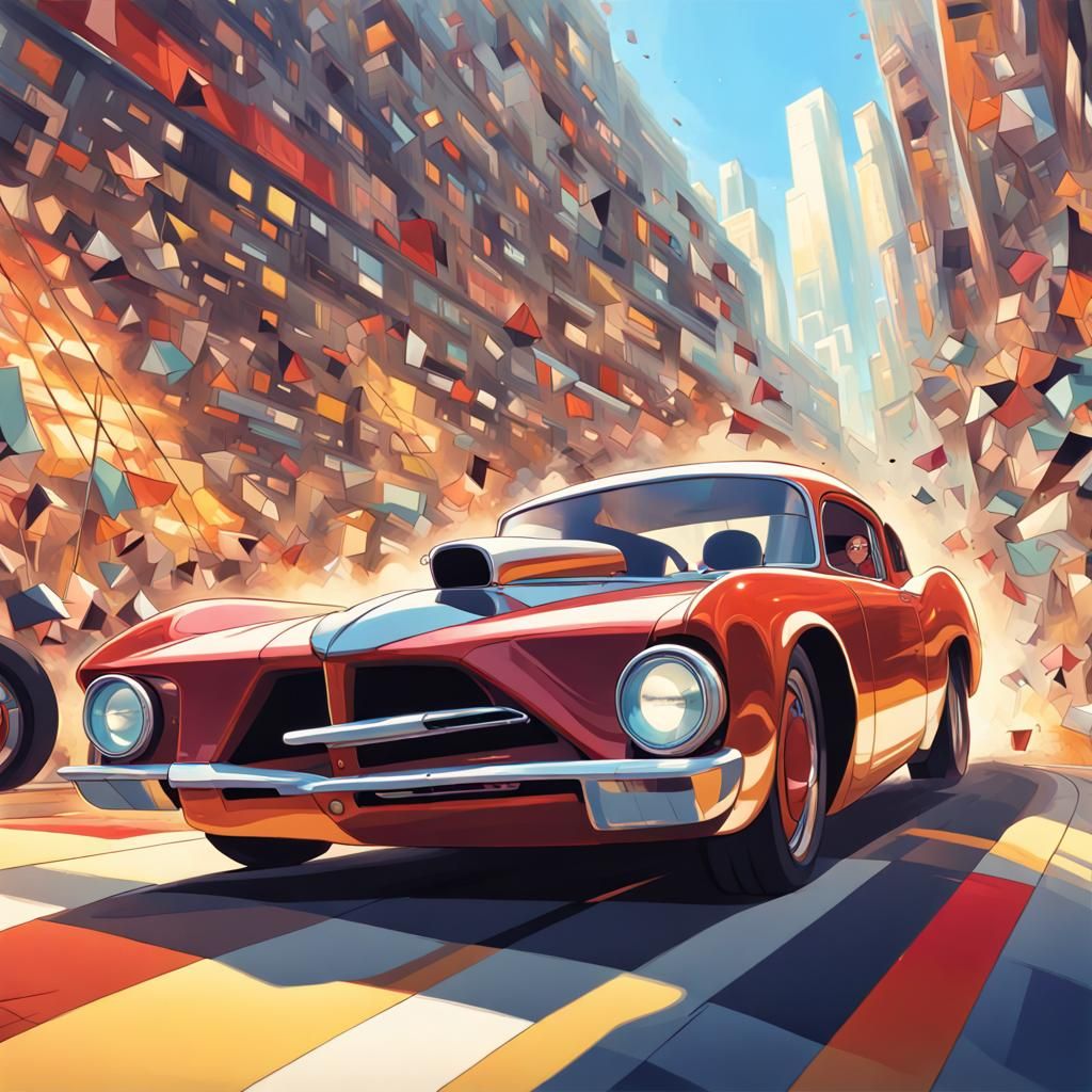 Drag Racing - AI Generated Artwork - NightCafe Creator