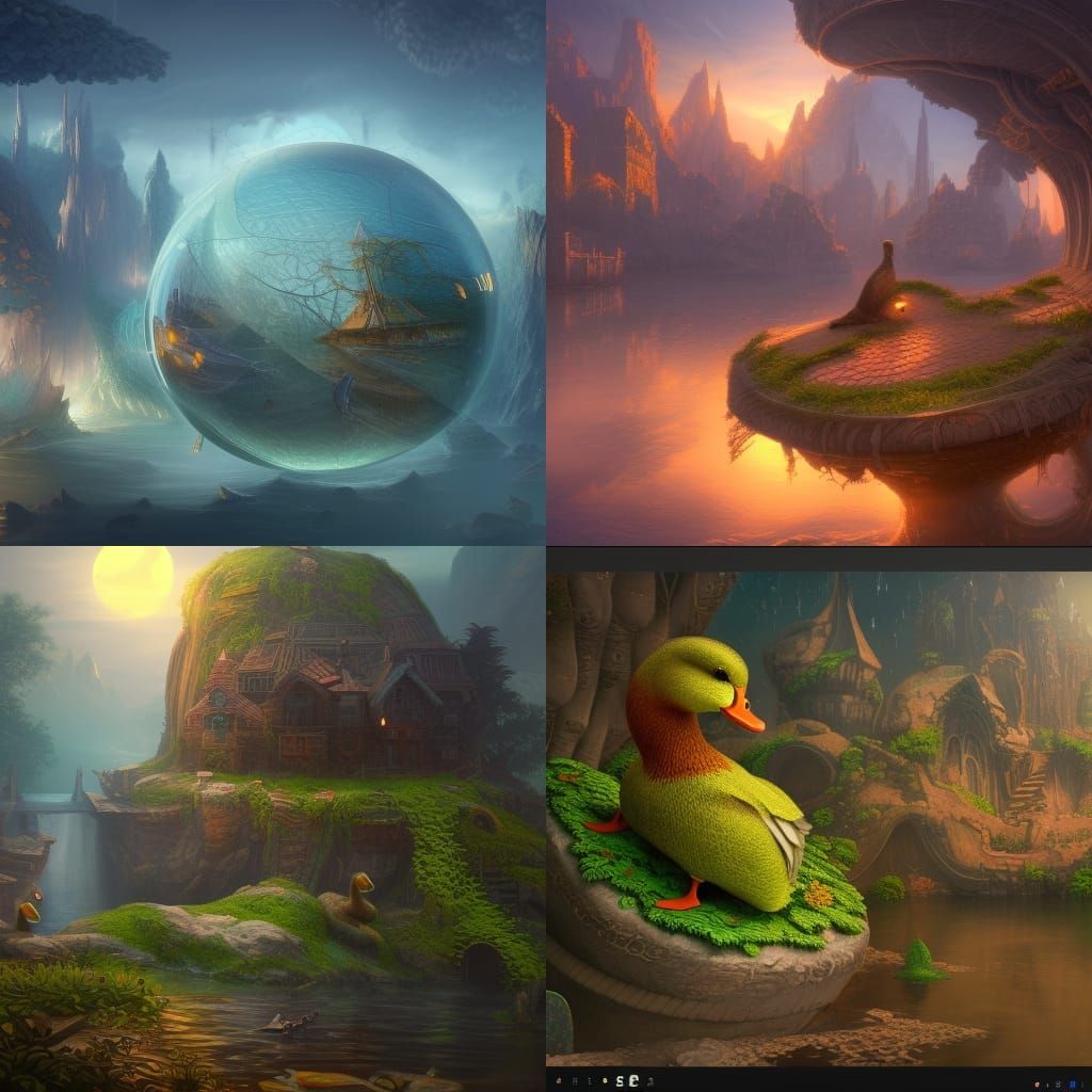 duck sphere - AI Generated Artwork - NightCafe Creator