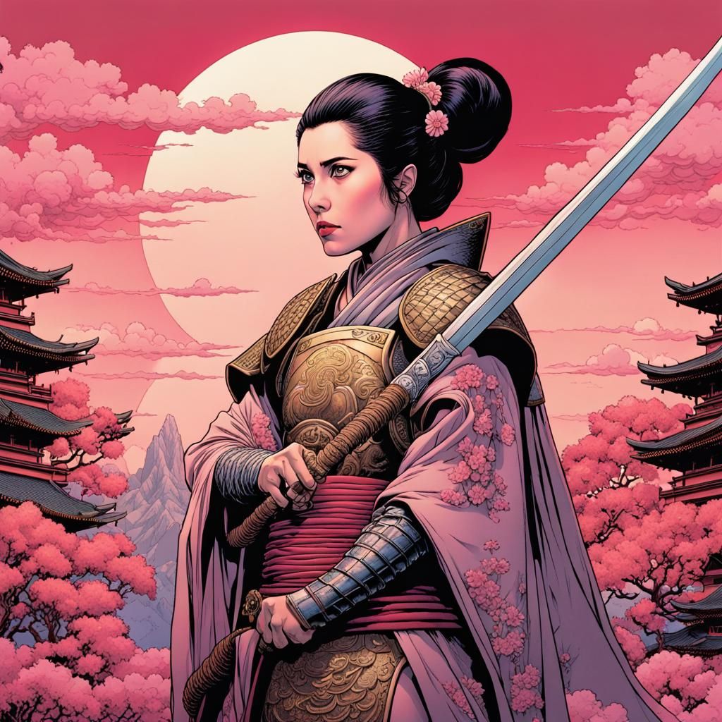 Leia - Samurai Armor and Kimono - Leia - Samurai Armor and K...