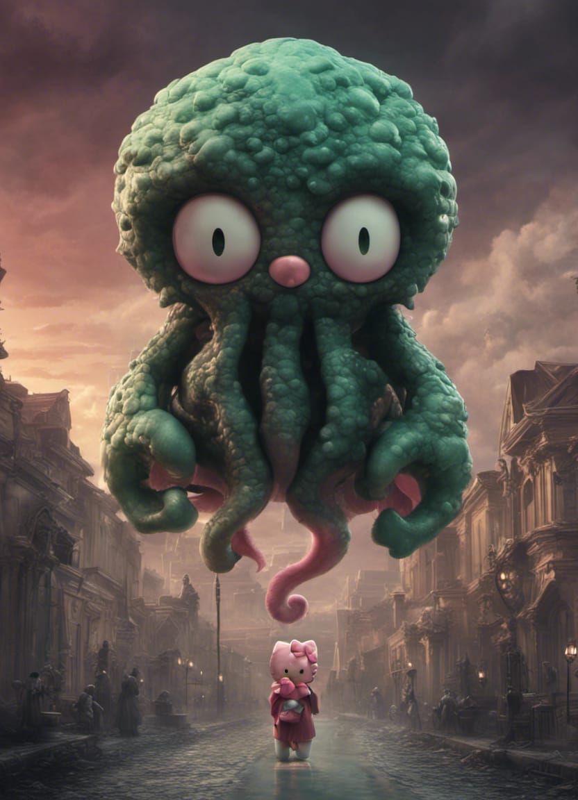 Kittythulhu - AI Generated Artwork - NightCafe Creator