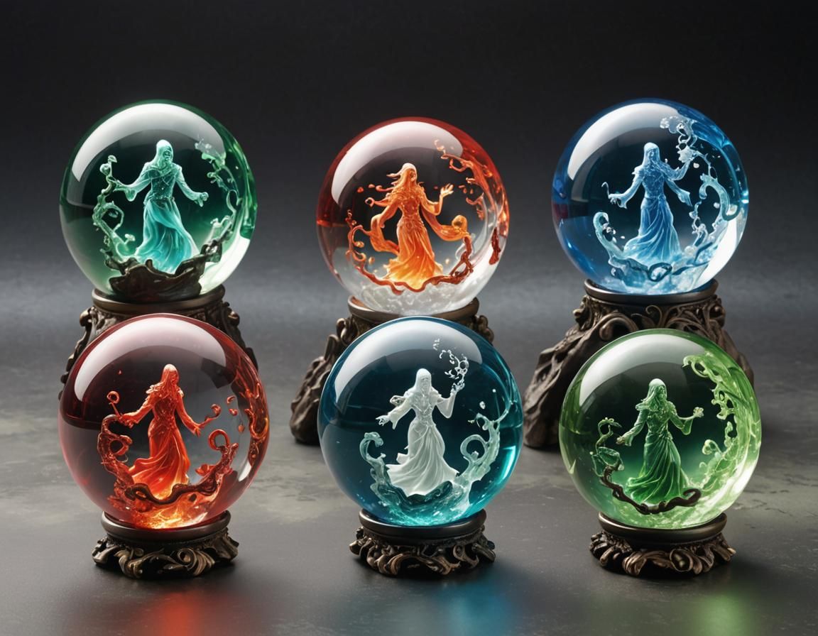 Orb Elemental Spirits... - AI Generated Artwork - NightCafe Creator