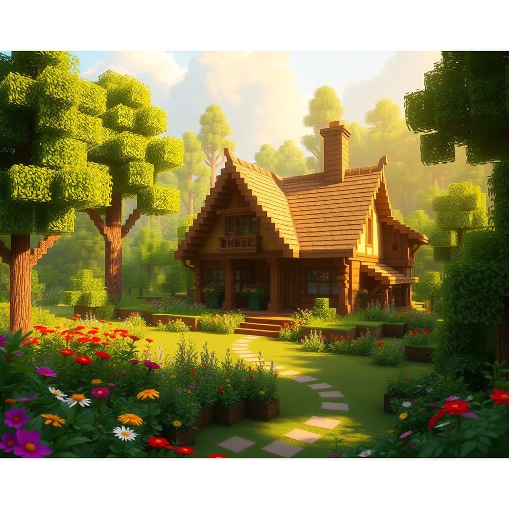 beatufull Minecraft farm house - Whimsical Minecraft Farmhou...