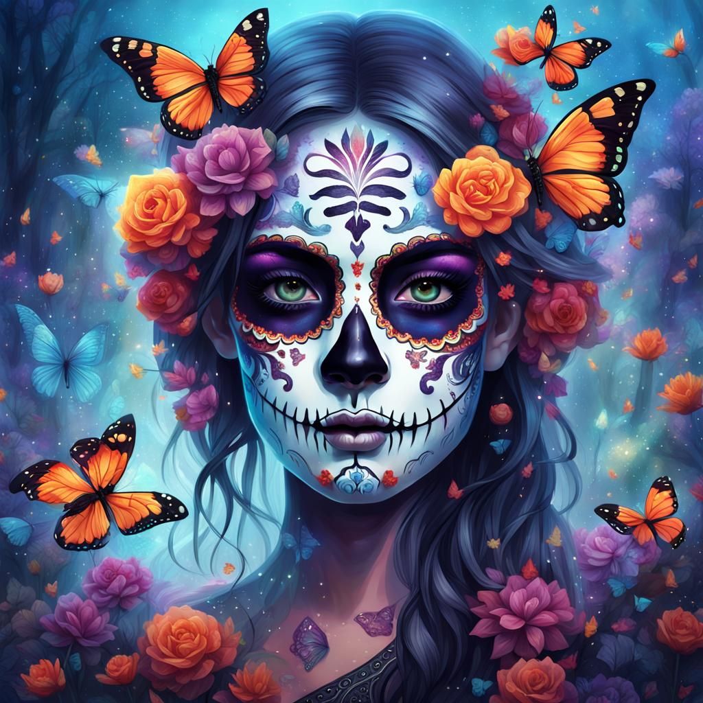 Day of the Dead - AI Generated Artwork - NightCafe Creator