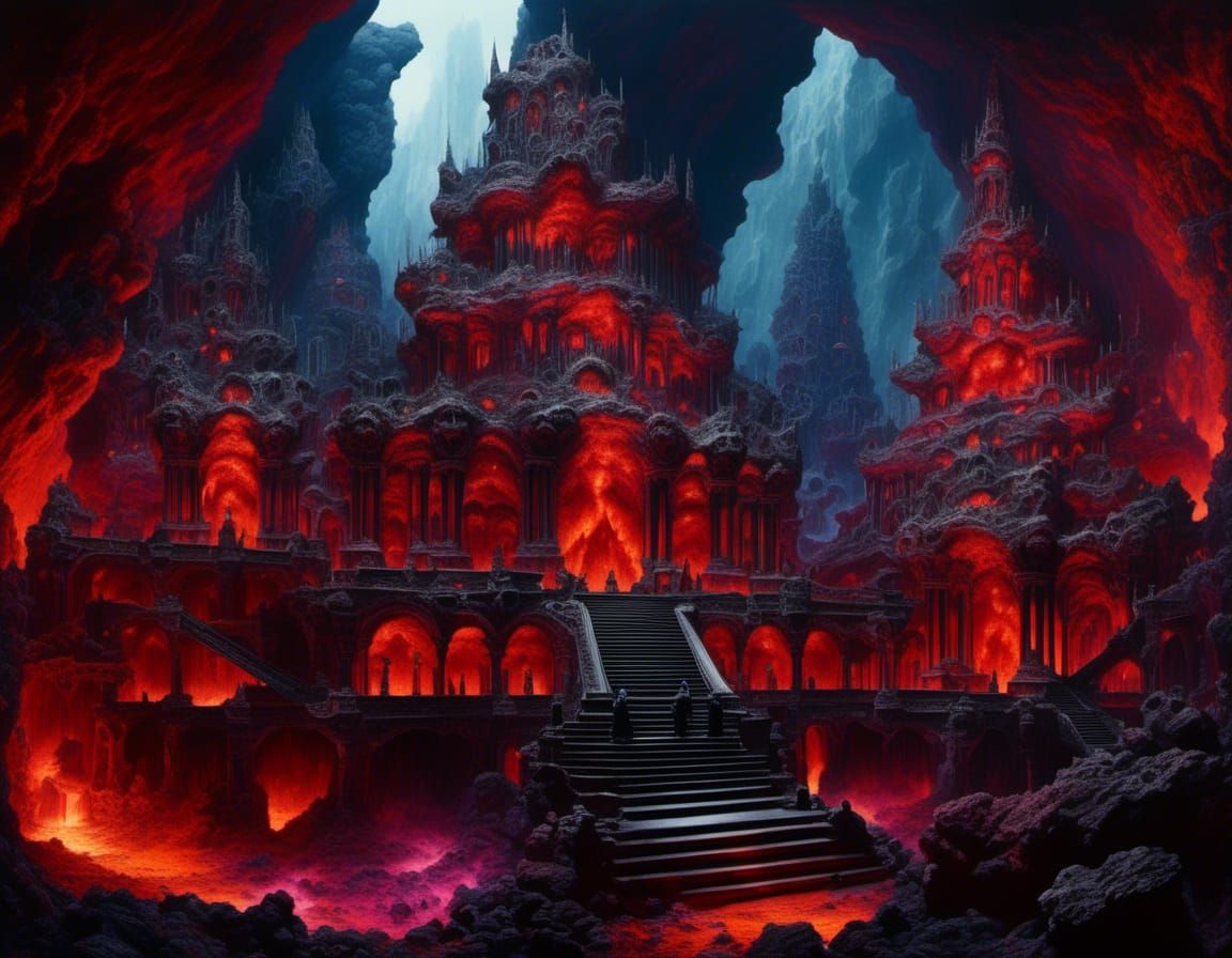 Demon Lord's Castle - AI Generated Artwork - NightCafe Creator