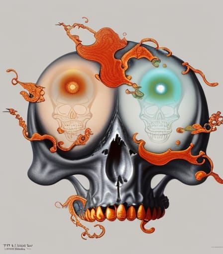 skull - AI Generated Artwork - NightCafe Creator