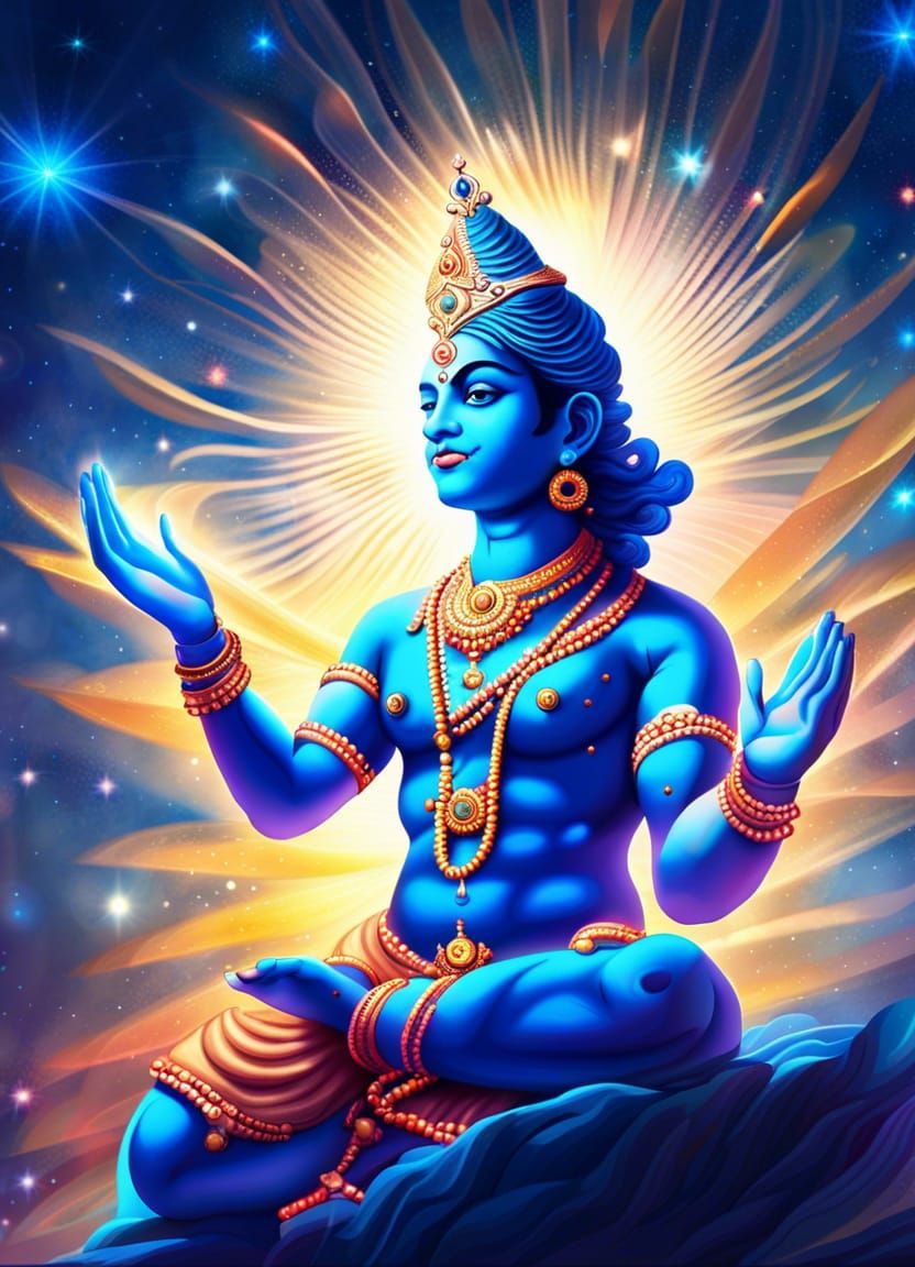 Lord Krishna - AI Generated Artwork - NightCafe Creator