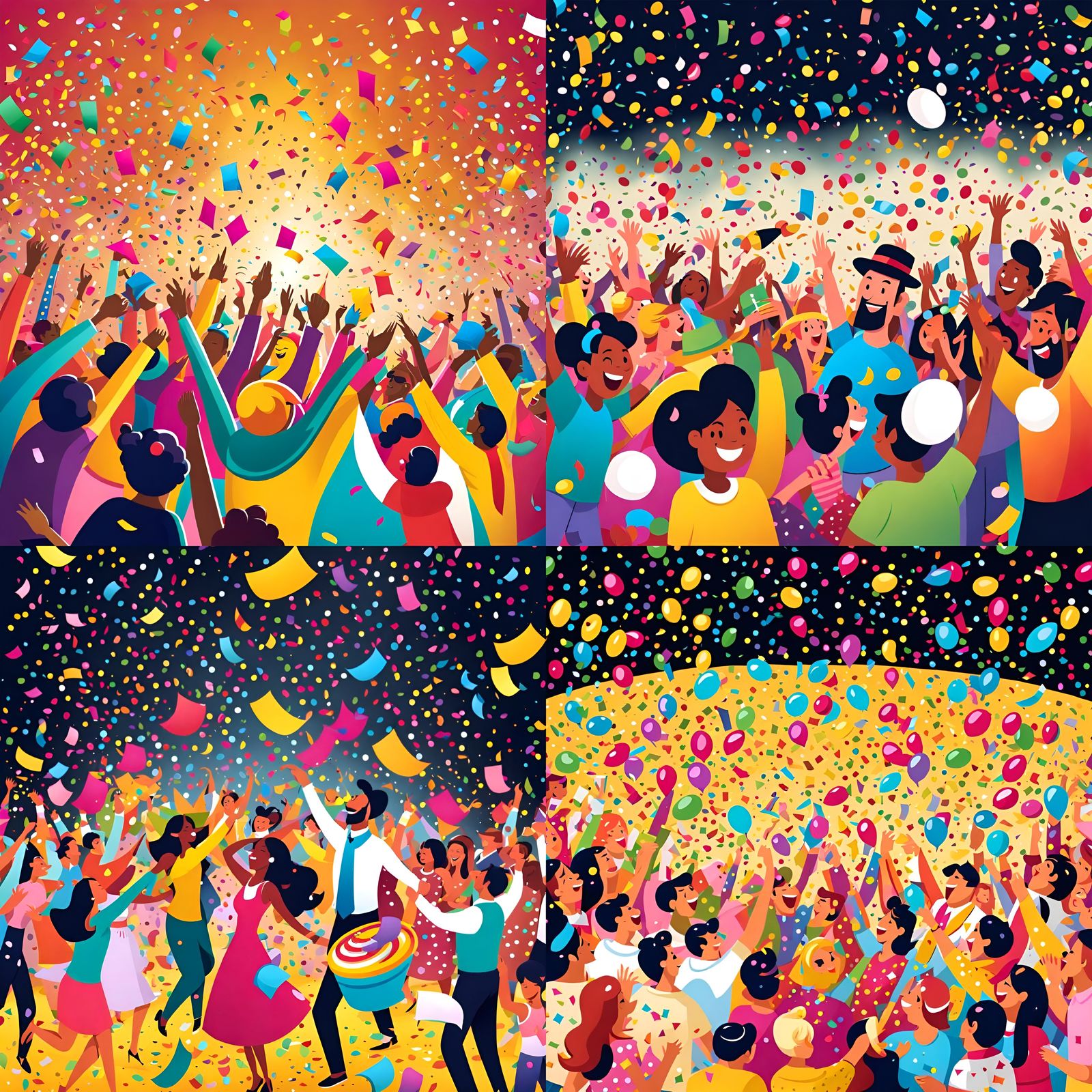 joyful party - AI Generated Artwork - NightCafe Creator