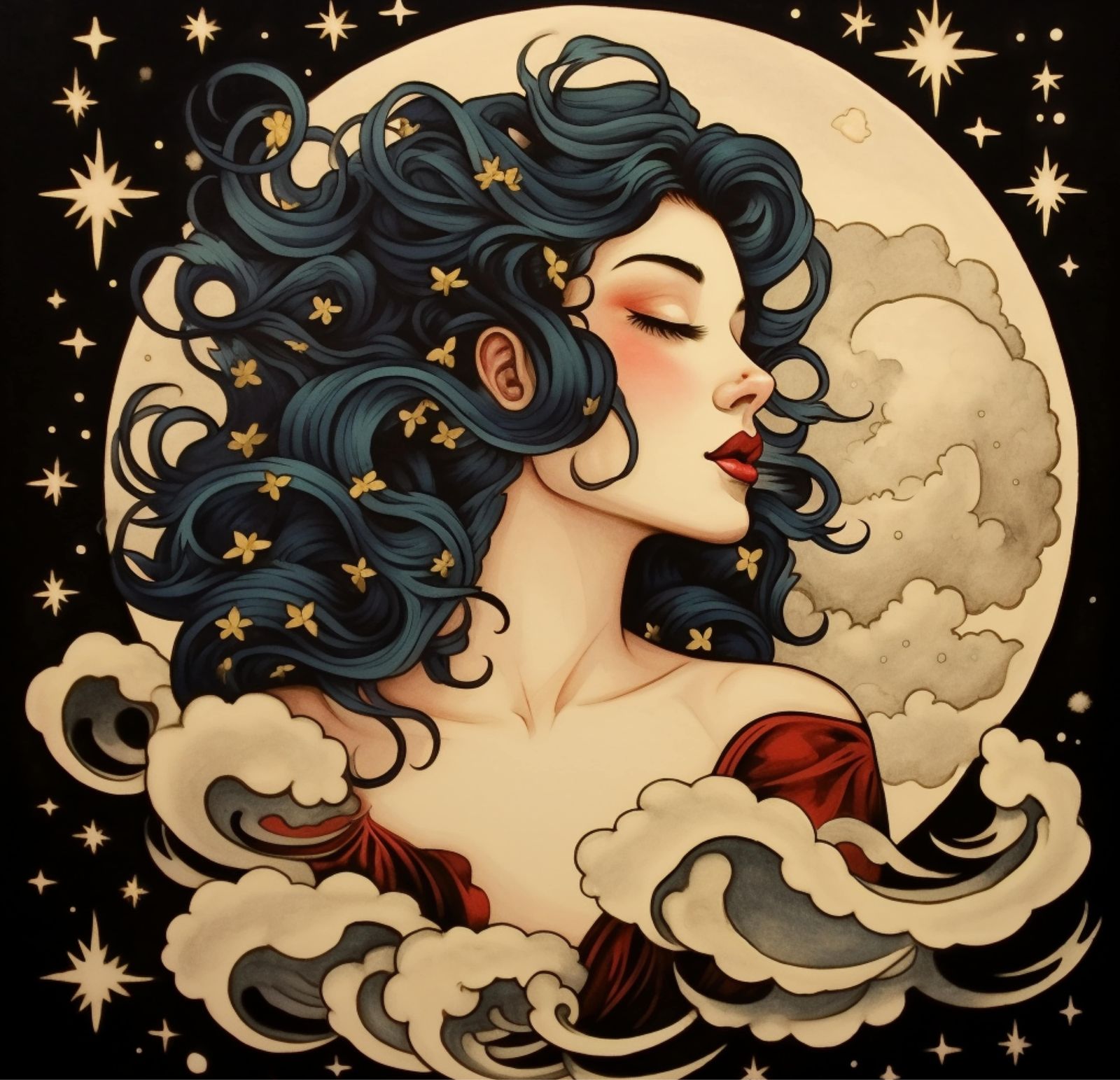 Moon Gypsy - AI Generated Artwork - NightCafe Creator