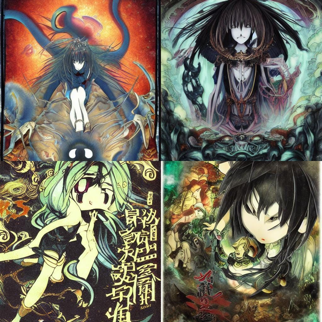 dark japanese abyss god - AI Generated Artwork - NightCafe Creator