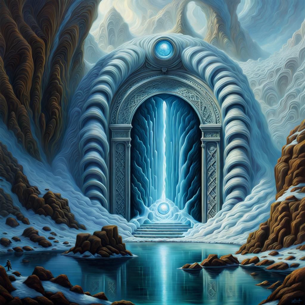 Ice Portal - AI Generated Artwork - NightCafe Creator