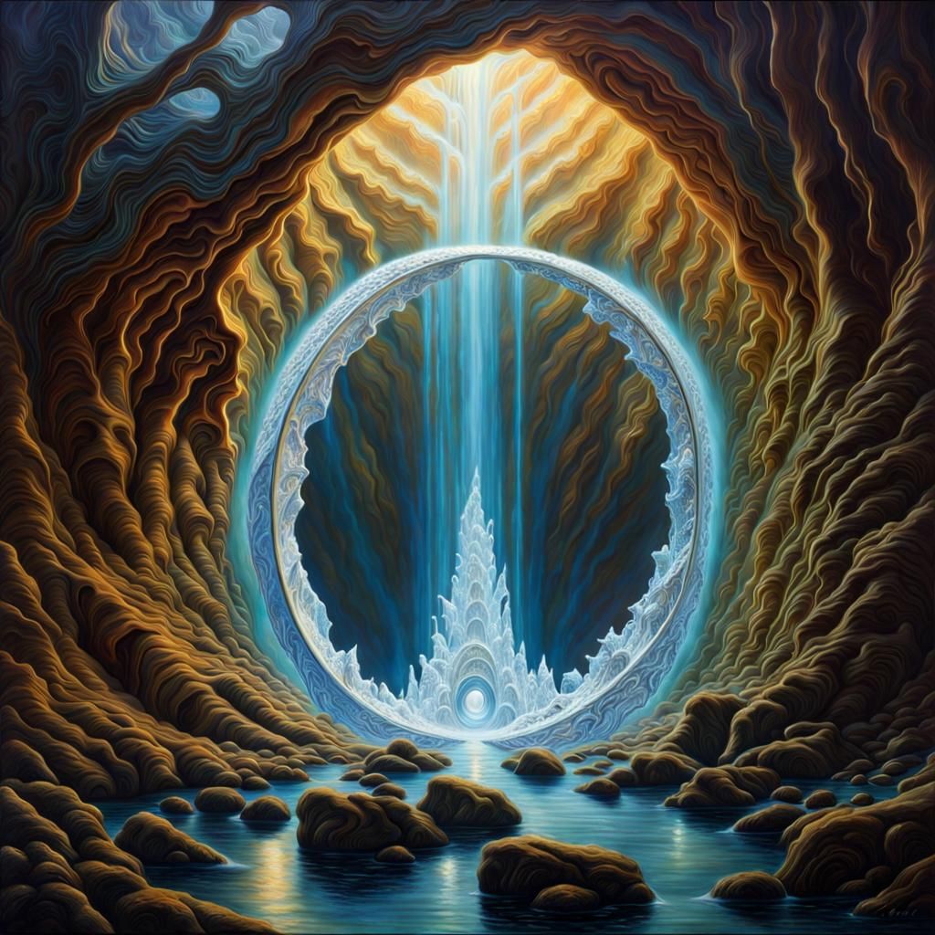 Ice Portal - AI Generated Artwork - NightCafe Creator