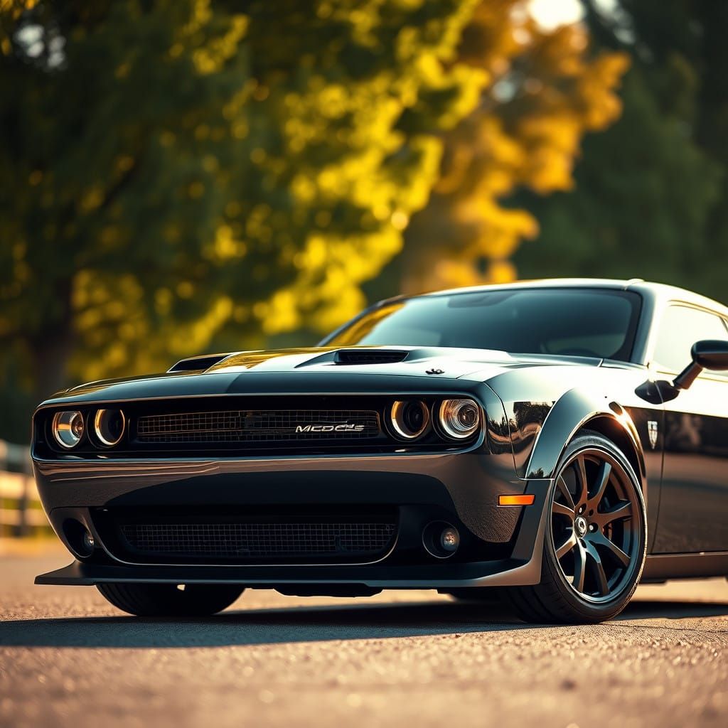 new modern muscle car - Modern Muscle Car in Warm, Golden L...